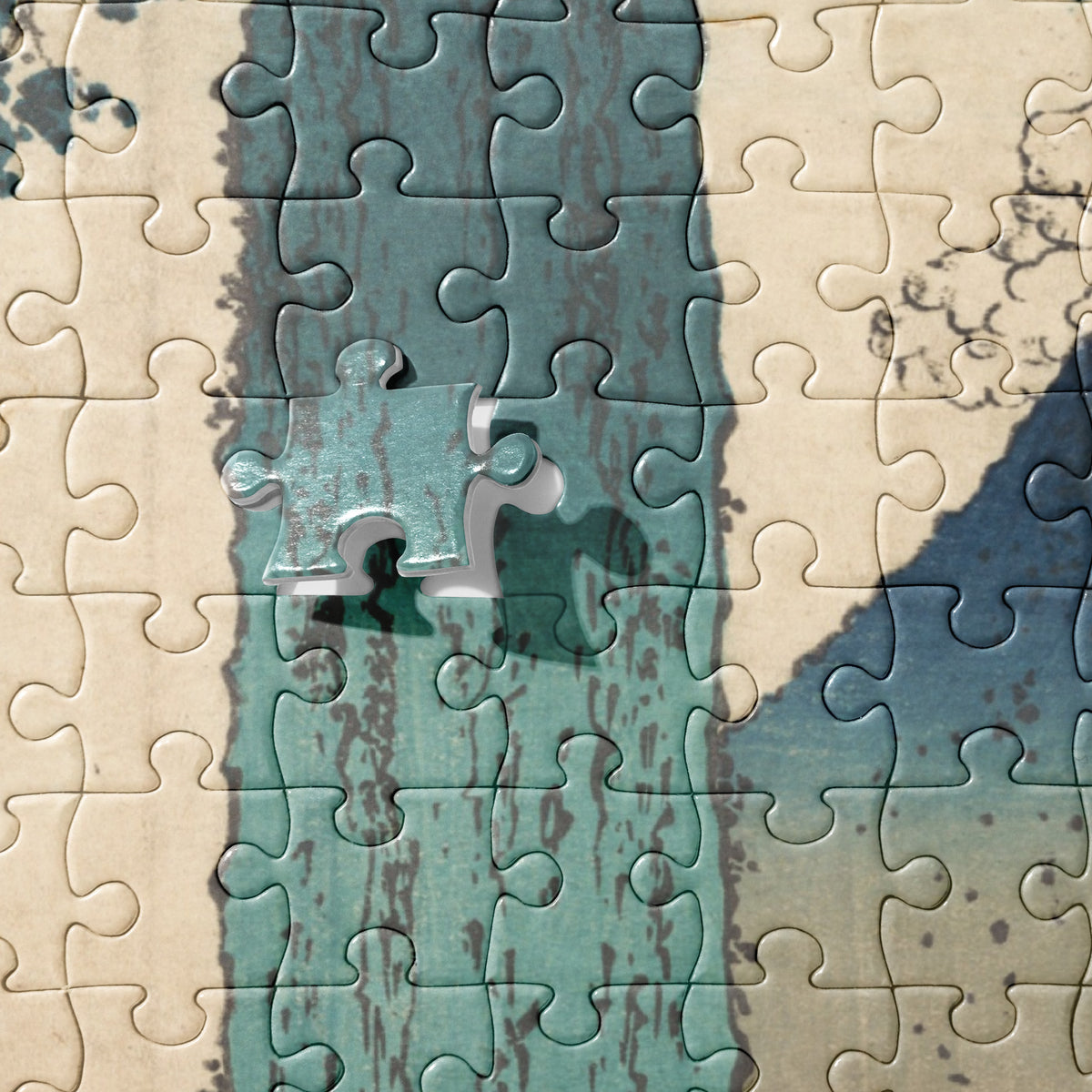 Puzzle: "Mishima Pass in Kai Province" from the series "Thirty-six Vie ...